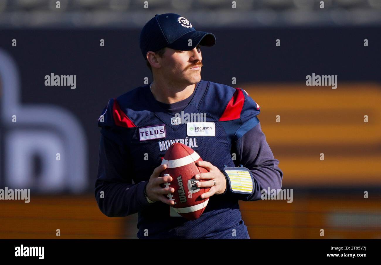 Montreal Alouettes quarterback Cody Fajardo (7) takes part in a ...
