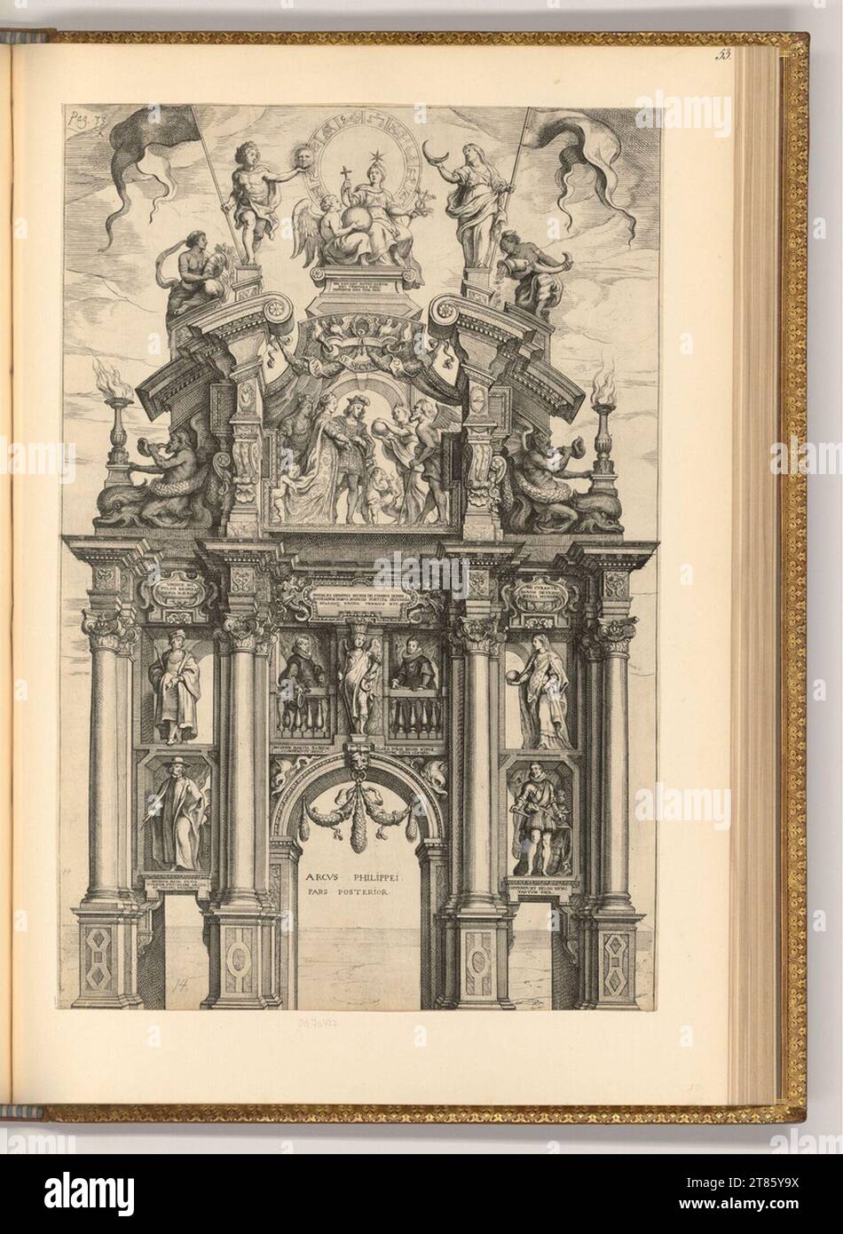 Theodor van Thulden (Engraver) The arch of the Philippians. Copper ...