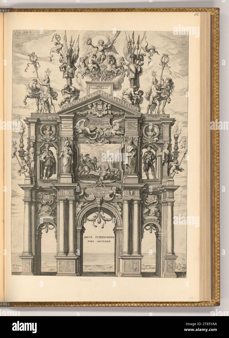 Theodor van Thulden (Engraver) Arc of Ferdinandini part of the anterior ...