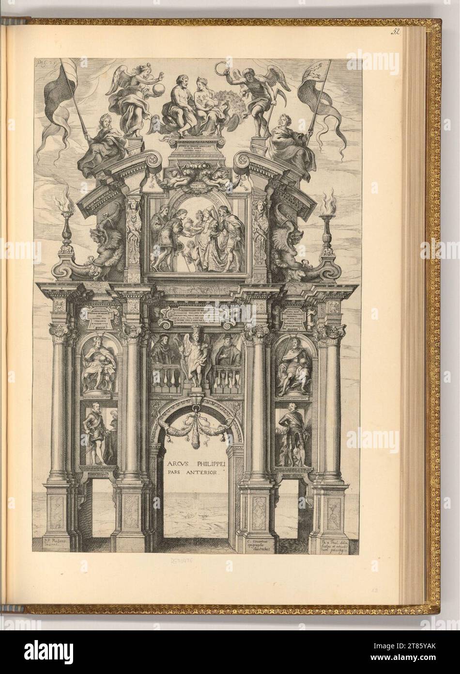 Theodor van Thulden (Engraver) The arch of the Philippians, the ...