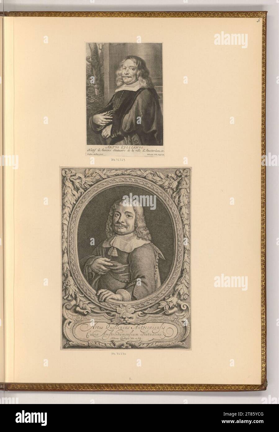 Richard Collin (Engraver) Portraits Arthur Quellinus. etching 1635-1697 ...