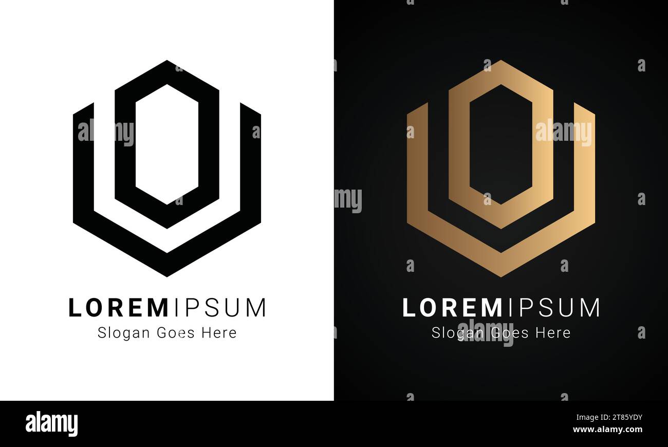 Uo letter design hi-res stock photography and images - Alamy