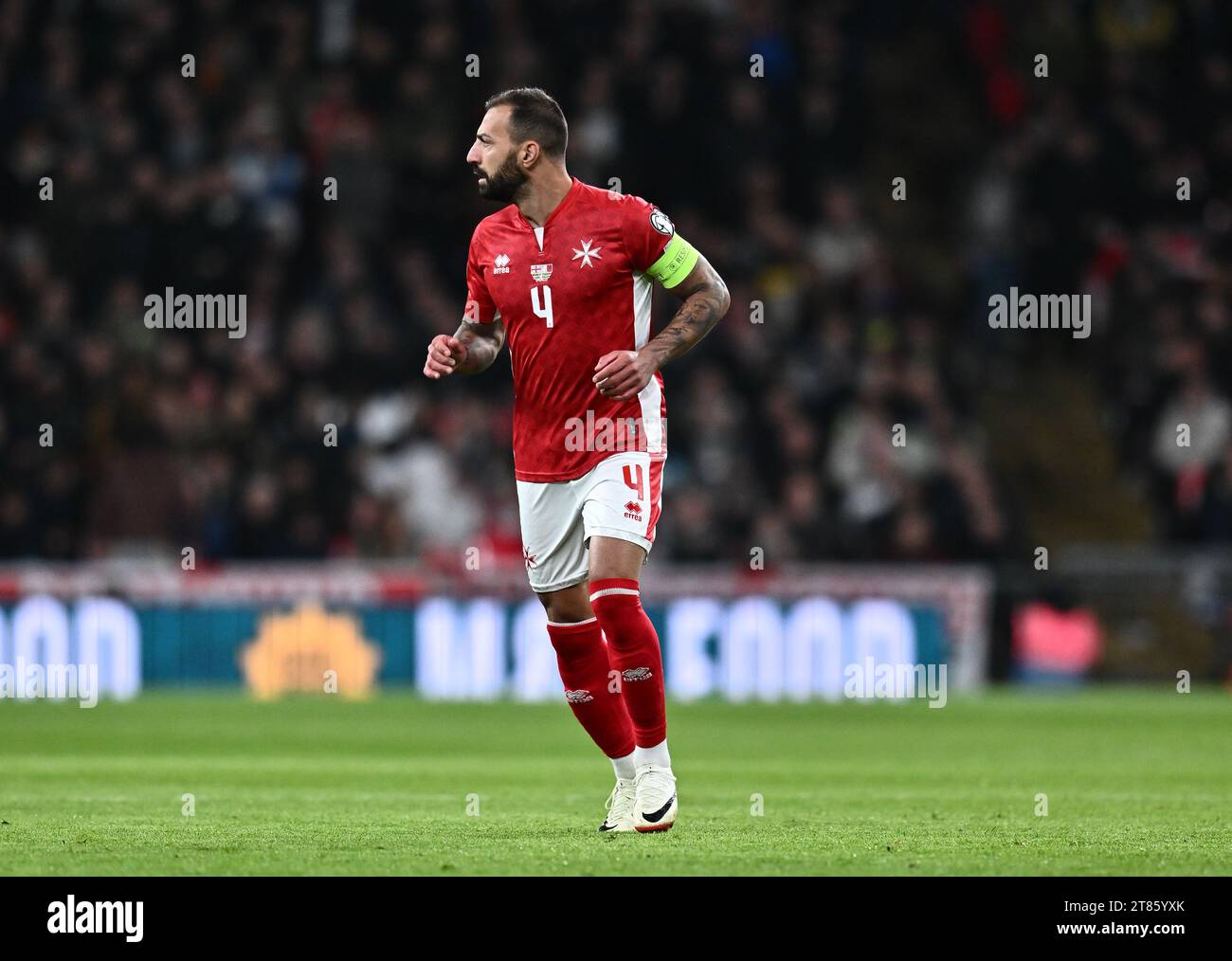 LONDON, ENGLAND - November 17: Steve Borg of Malta during the UEFA EURO ...
