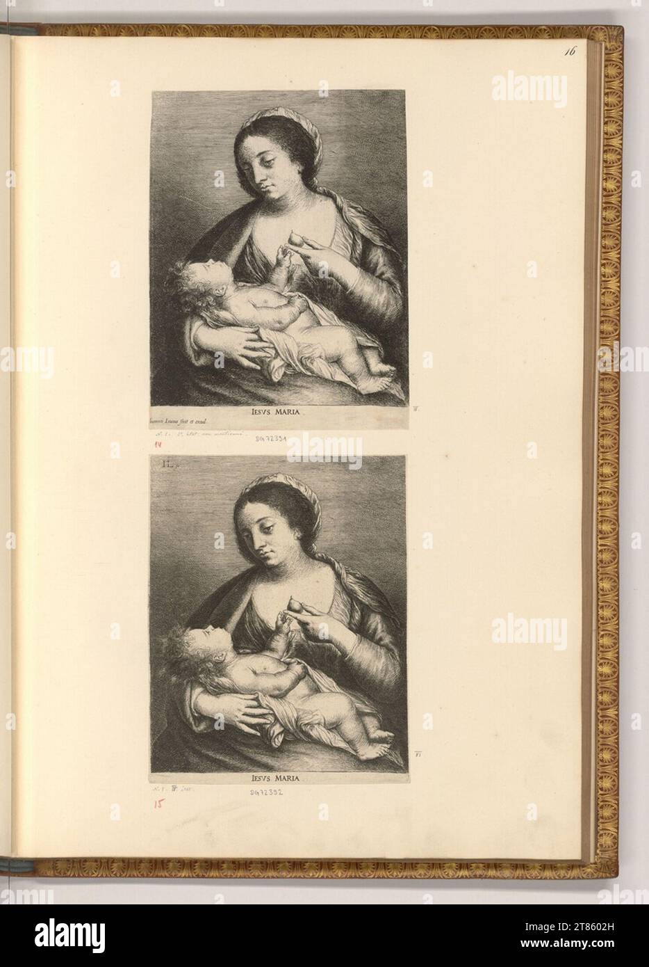 Jan Lievens (Engraver) Maria with child and pear. etching 1630-1674 ...