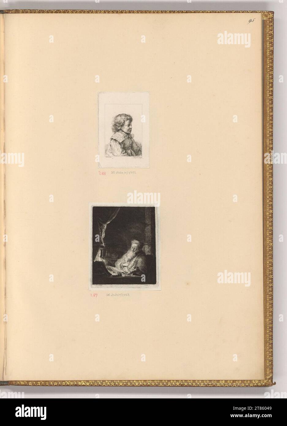 Francesco Novelli (Engraver) Painting of child; Philosopher. etching ...