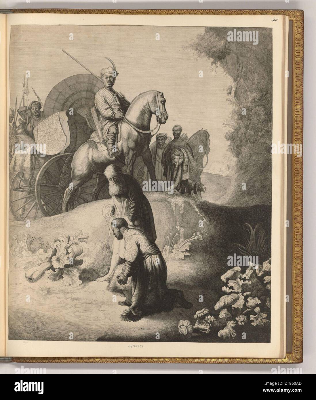 unbestimmt (Engraver) The baptism of the eunuch. etching after 1631 ...