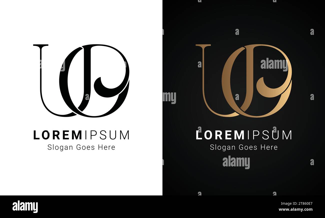 Uo letter design hi-res stock photography and images - Alamy