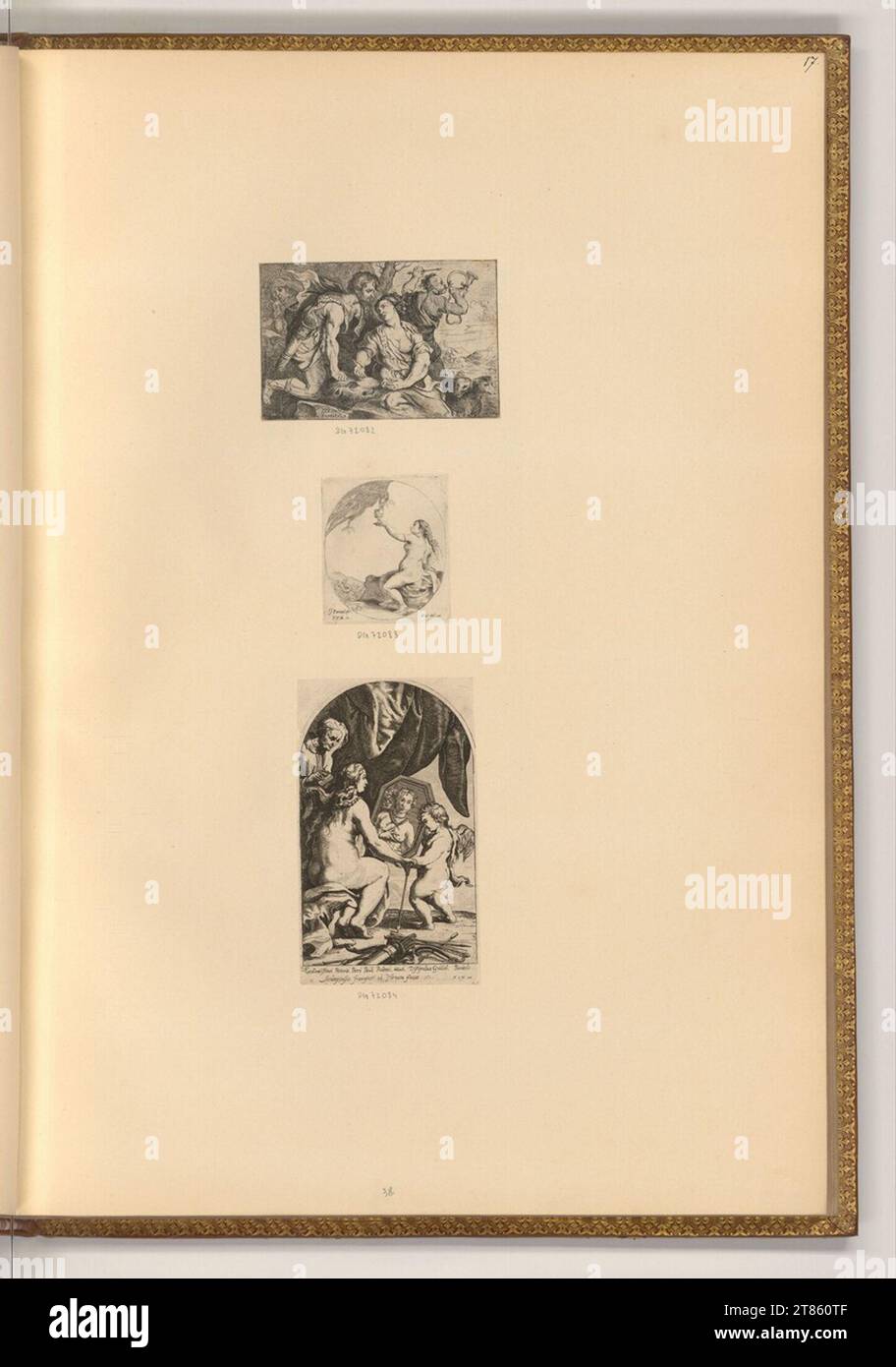 Willem Panneels (Engraver) Meleager and Atalante; The toilet of Venus ...