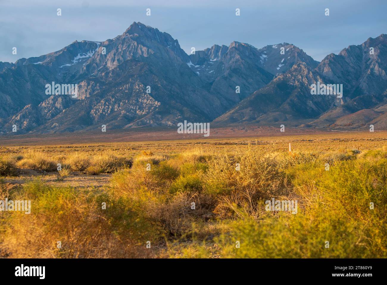 The Eastern Sierra in Inyo County, CA, is a jagged and majestic sight ...