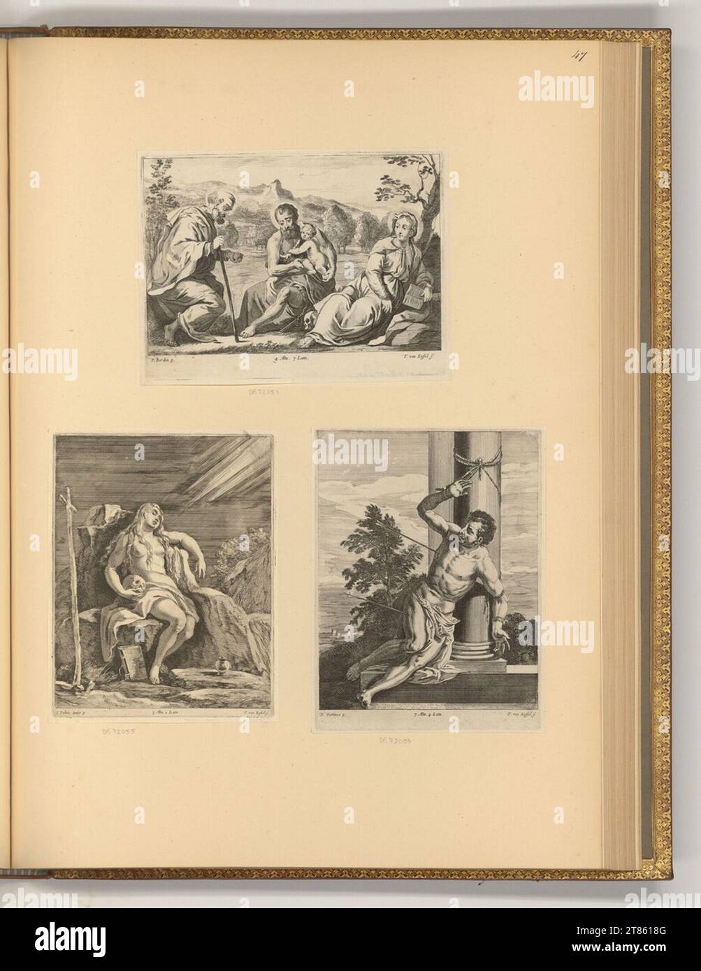 Theodorus van Kessel (Engraver) Holy family with John the Baptist ...