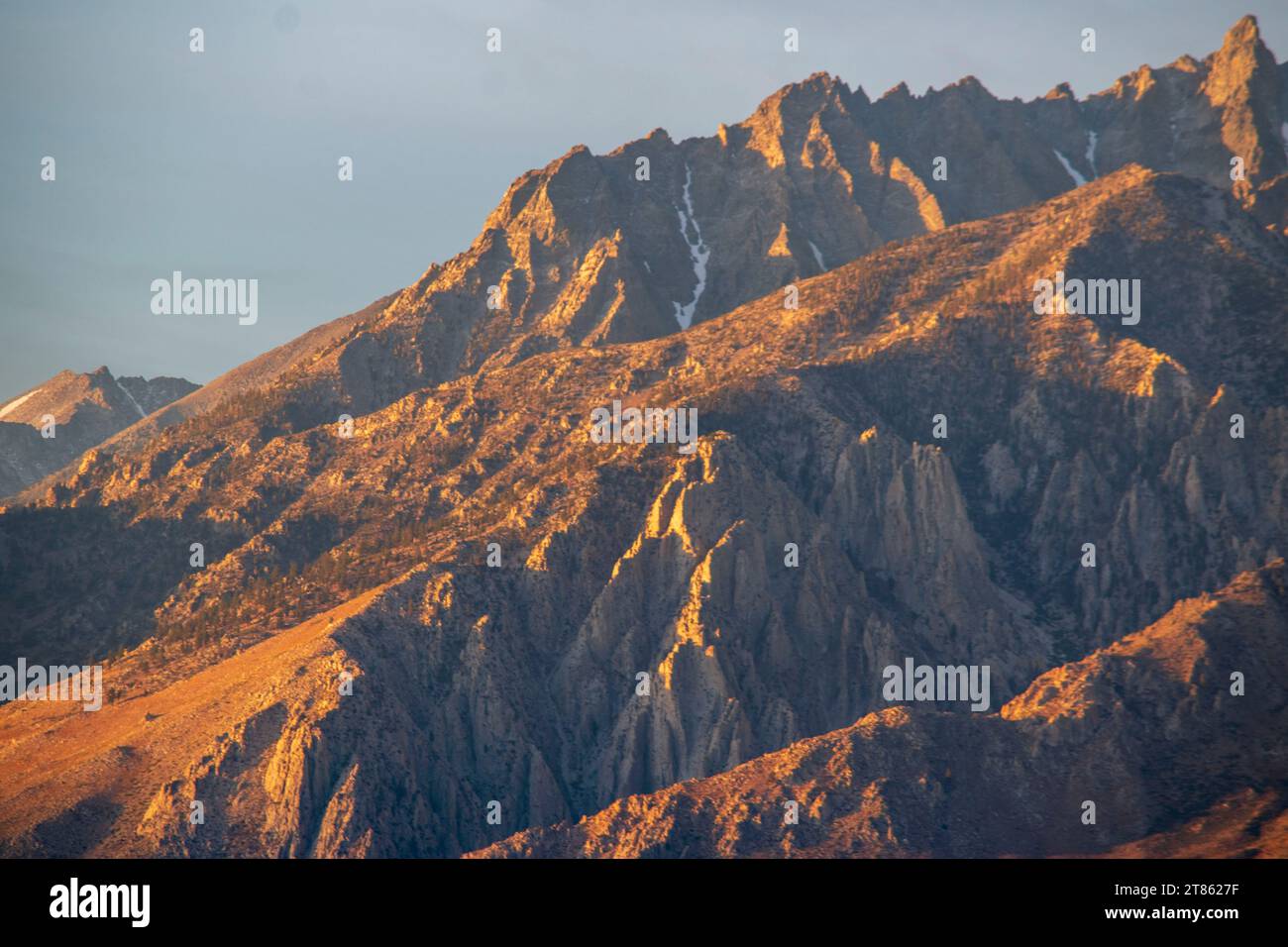 The Eastern Sierra in Inyo County, CA, is a jagged and majestic sight ...