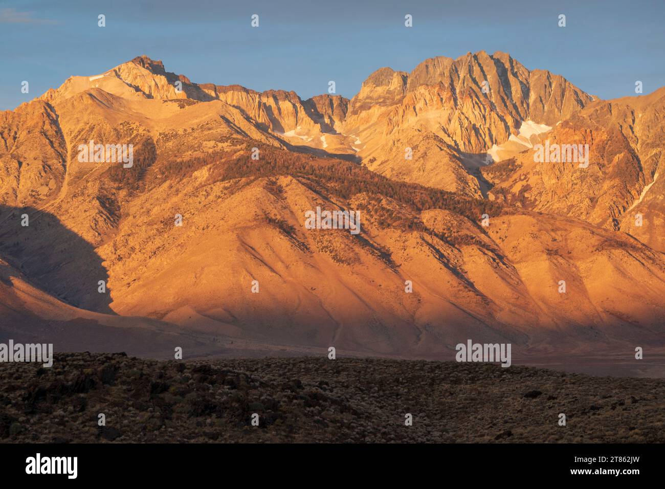 The Eastern Sierra in Inyo County, CA, is a jagged and majestic sight ...