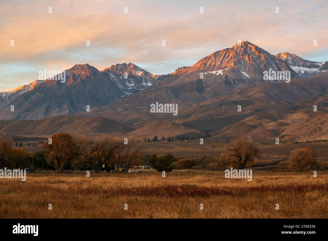 The Eastern Sierra in Inyo County, CA, is a jagged and majestic sight ...