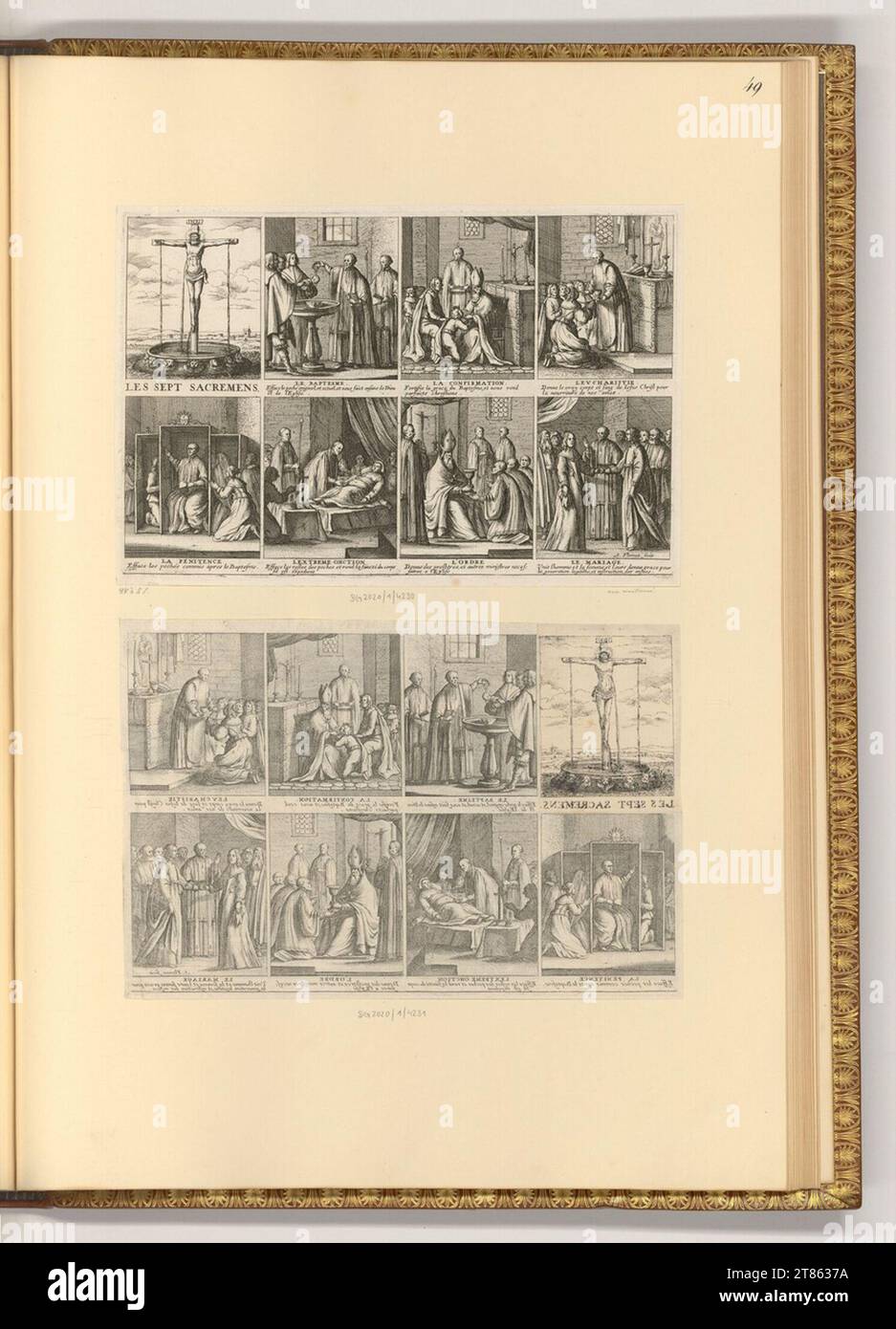 Albert Flamen (Engraver) The seven sacraments of the Catholic Church ...