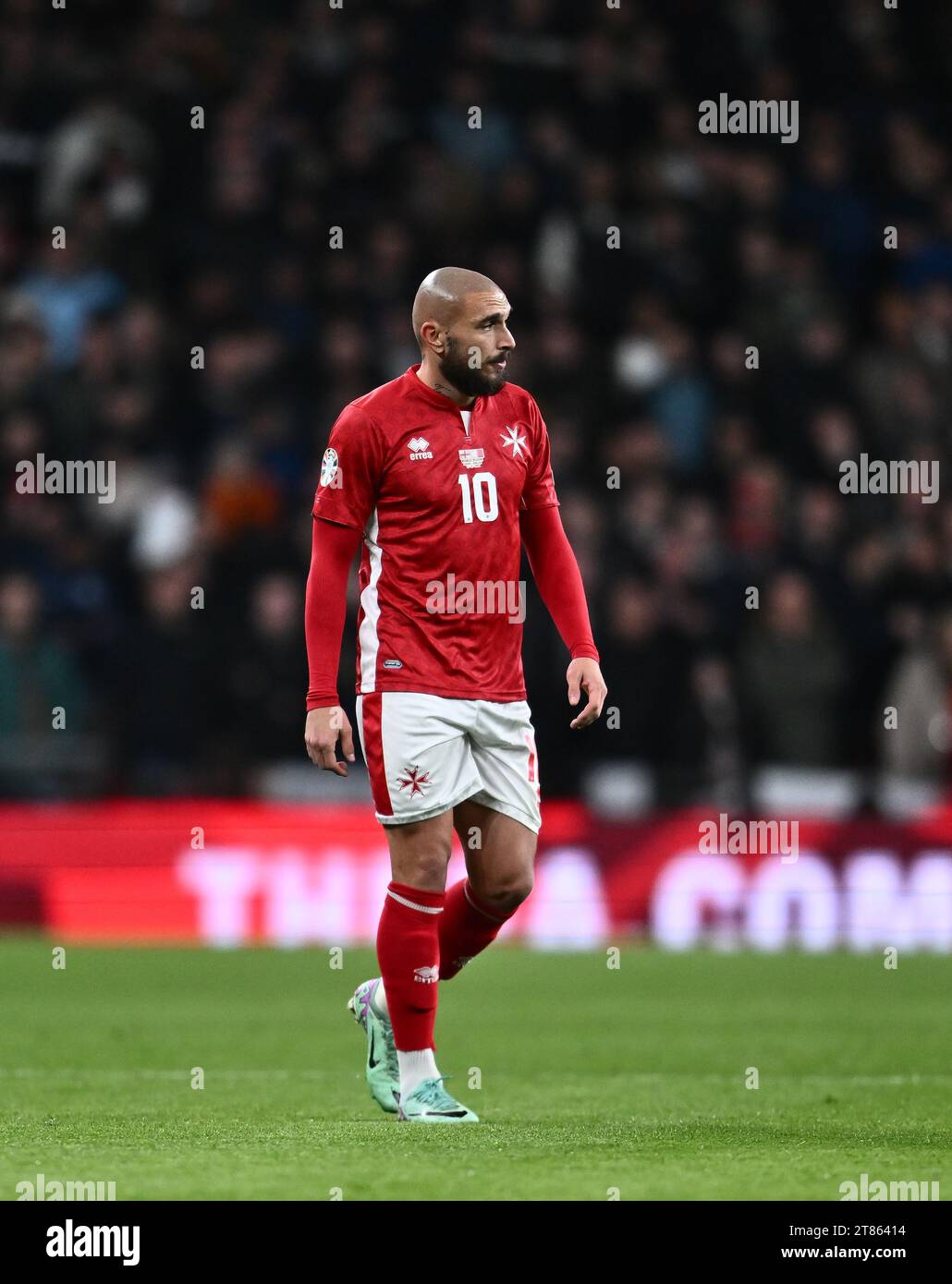 LONDON, ENGLAND - November 17: Teddy Teuma of Malta during the UEFA ...