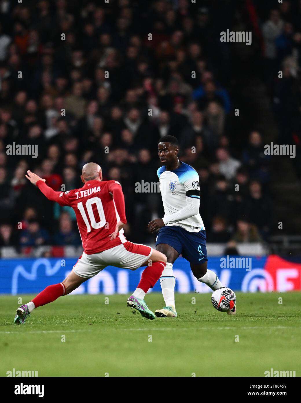 LONDON, ENGLAND - November 17: Marc Guehi of England during the UEFA ...