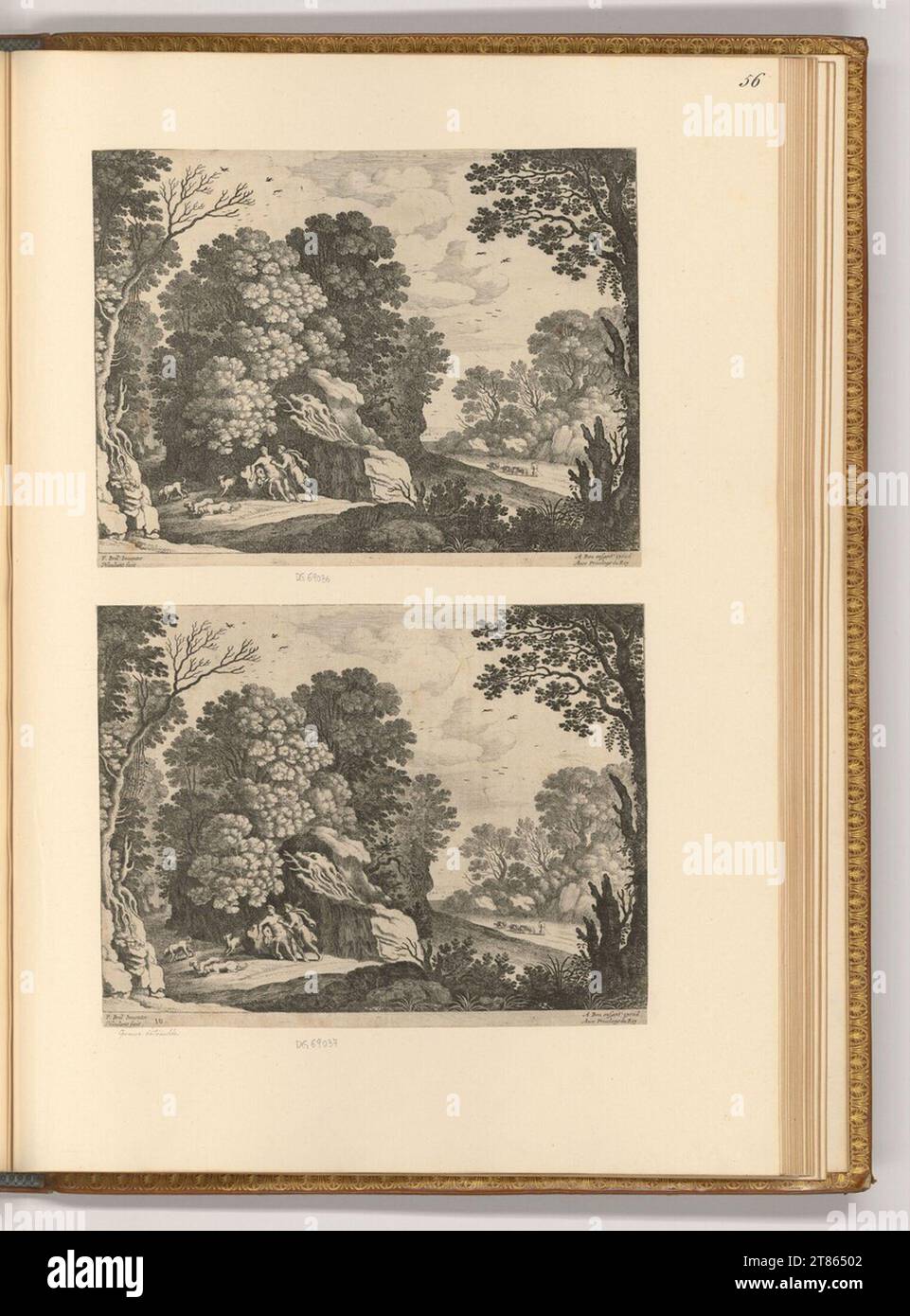 Willem van Nieulandt (Engraver) Landscape with Kephalos and Prokris ...