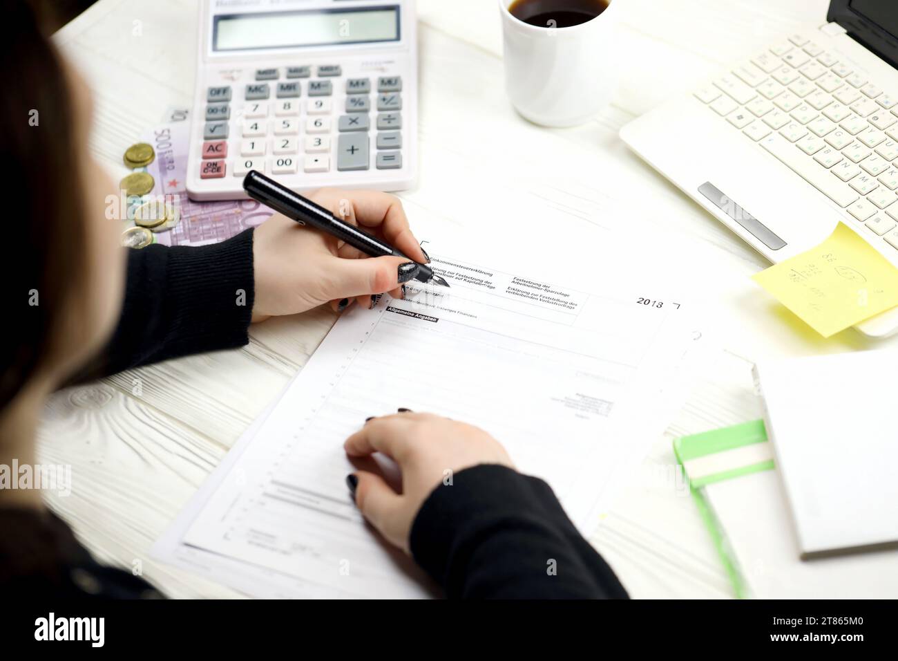 Accountant fill german tax form Einkommensteuererklarung in end of tax ...