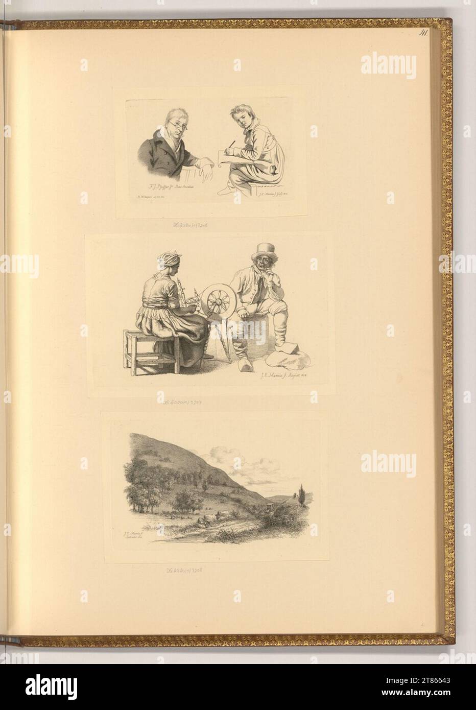 Jacob Ernst Marcus (Engraver) Portrait and genre studies: portraits F ...