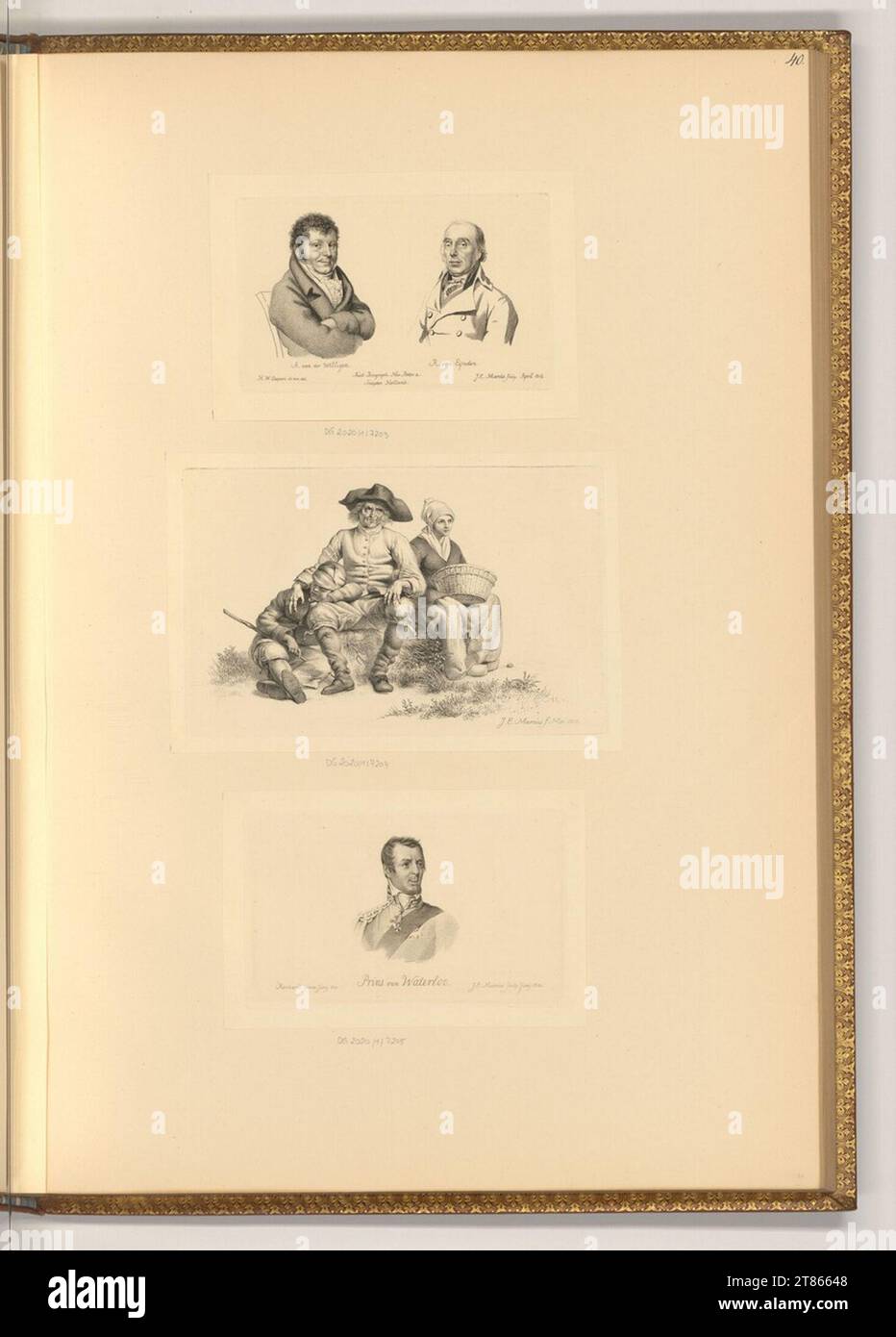 Jacob Ernst Marcus (Engraver) Portrait and genre studies: Portraits A ...