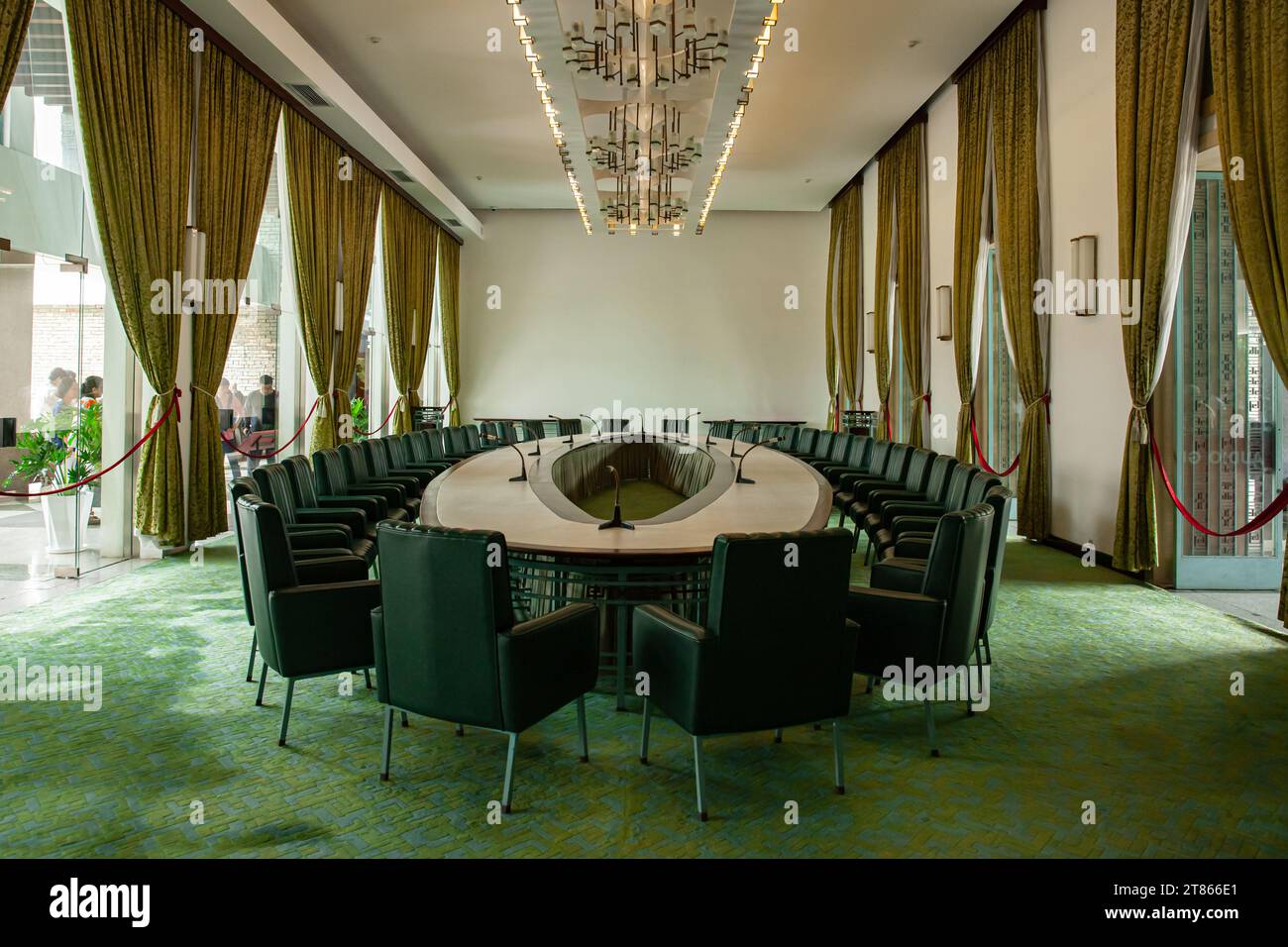 Ho Chi Minh city, Vietnam, March 25 2023: Interior of Independence ...