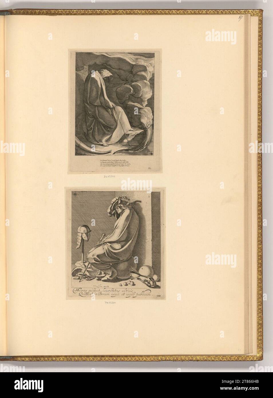 Jacob de Gheyn III. (Engraver) Sleep, sleeping Mars. etching around ...