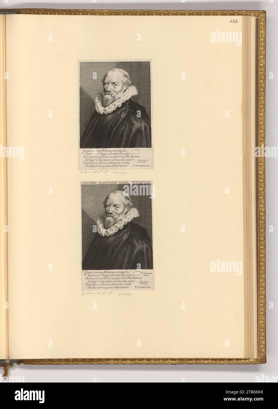 Jan van de Velde II. (The Younger) Portrait Jacob Matham. Copper ...