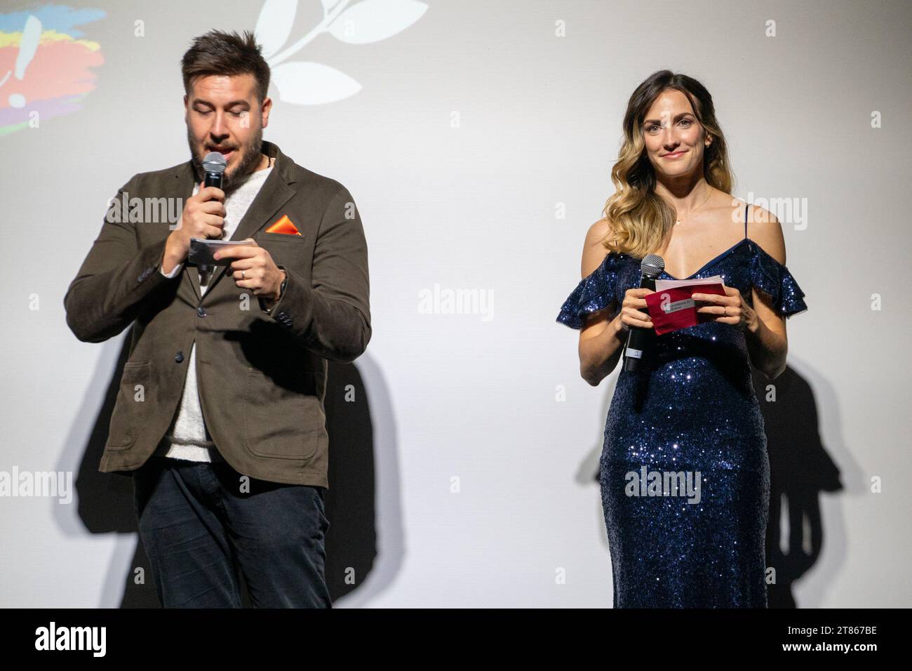 Toronto, Canada. 12th Nov, 2023. Ryan George and Julie Nolke present ...