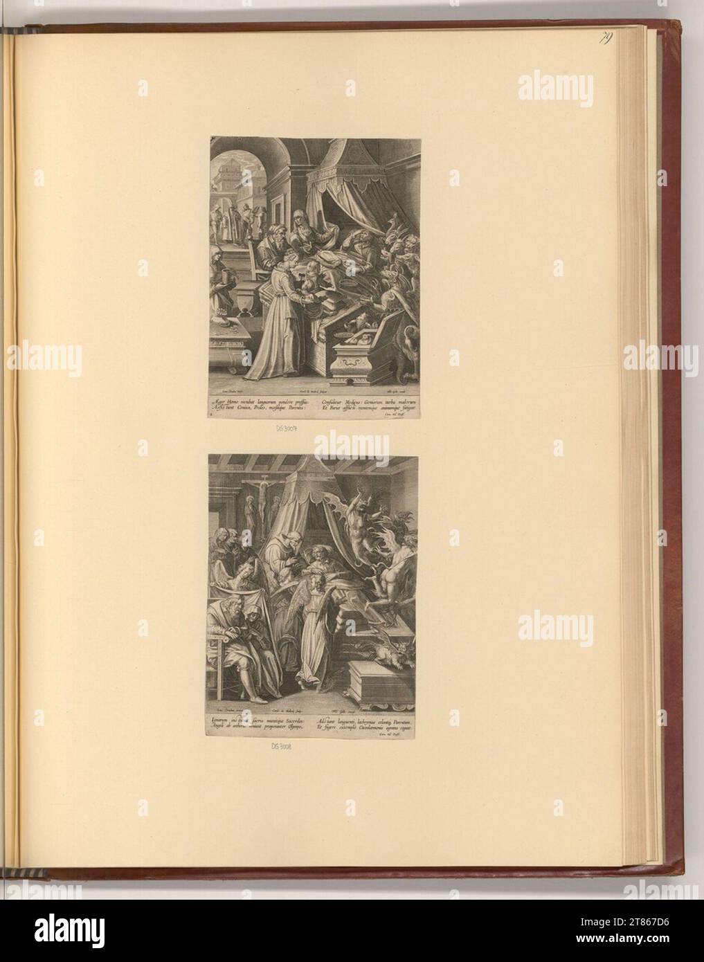 Karel van Mallery (Engraver) Death of a rusty man (allegory). Copper ...