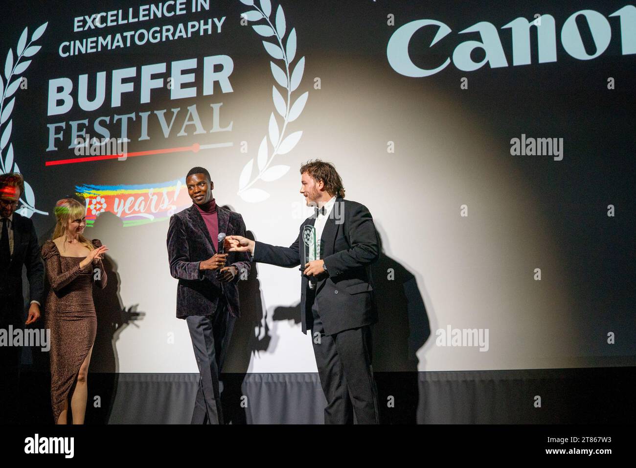 Toronto, Canada. 12th Nov, 2023. Tope Babaloa presents Liam Death with ...