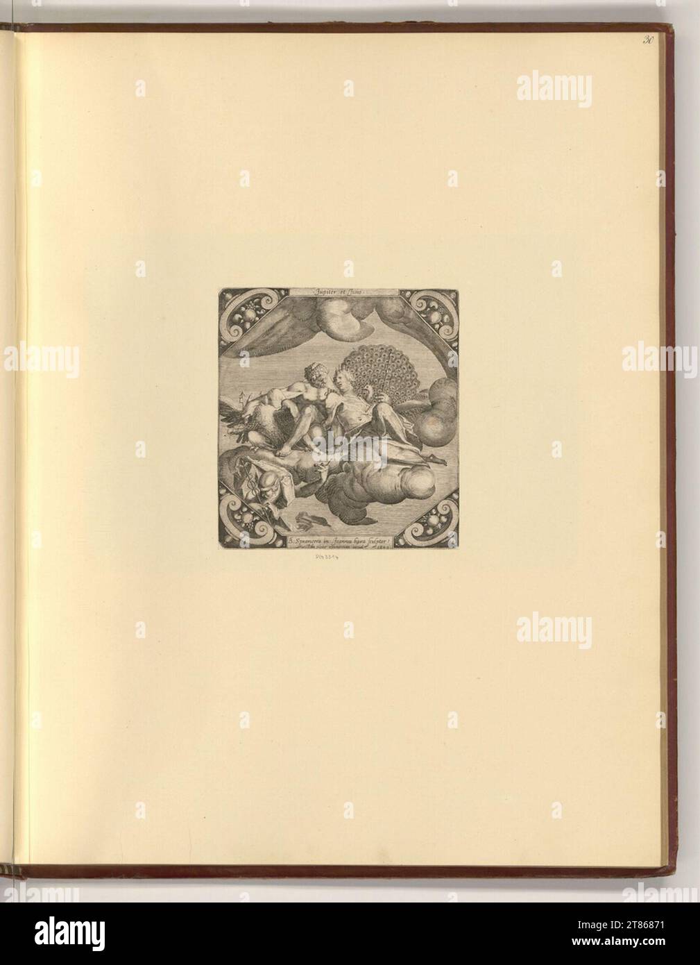 Bartolomäus Spranger Jupiter and Juno. Copper engraving print 1599 ...