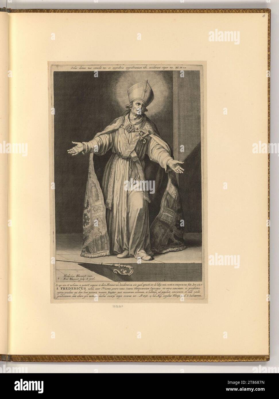 Frederick Bloemaert (Engraver) St. Frederick. Copper engraving print ...