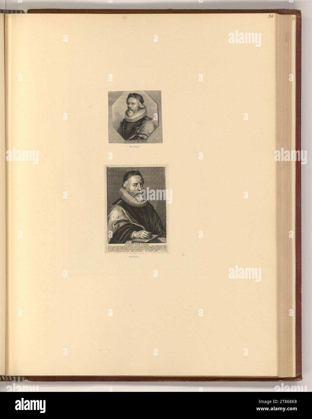 unbestimmt (Engraver) Portraits Otto Venius. Copper engraving, etching ...
