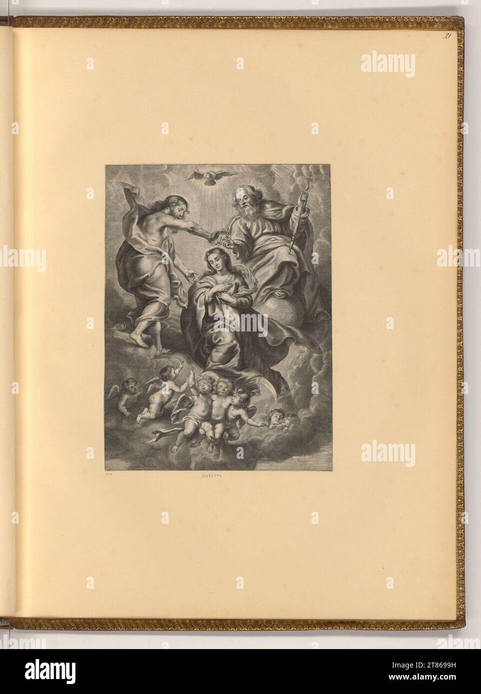 Paulus Pontius (Engraver) The crowning glory of the Virgin Mary. Copper ...