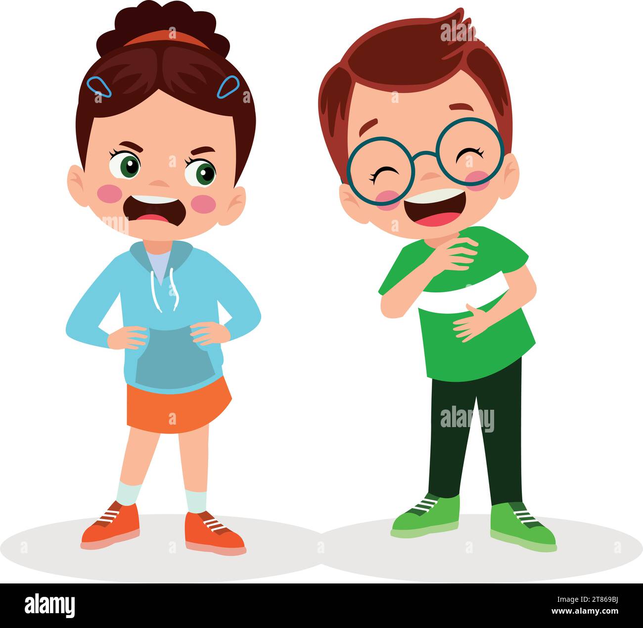 cute little boy whisper secret to friend Stock Vector Image & Art - Alamy