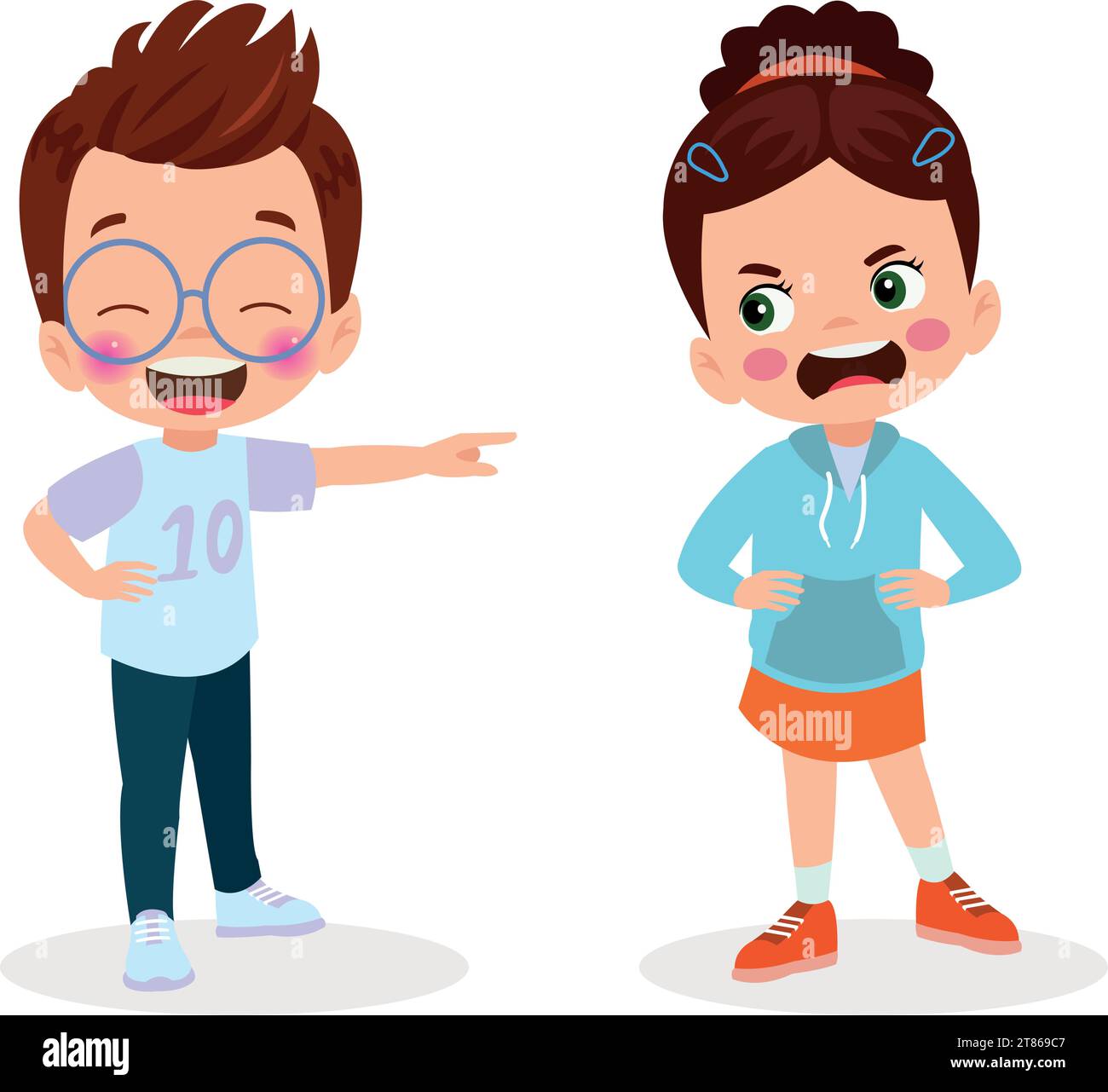 cute little boy whisper secret to friend Stock Vector Image & Art - Alamy