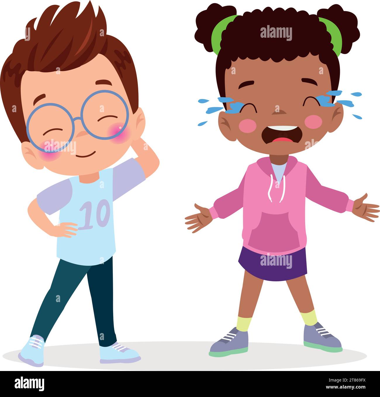 cute little boy whisper secret to friend Stock Vector Image & Art - Alamy