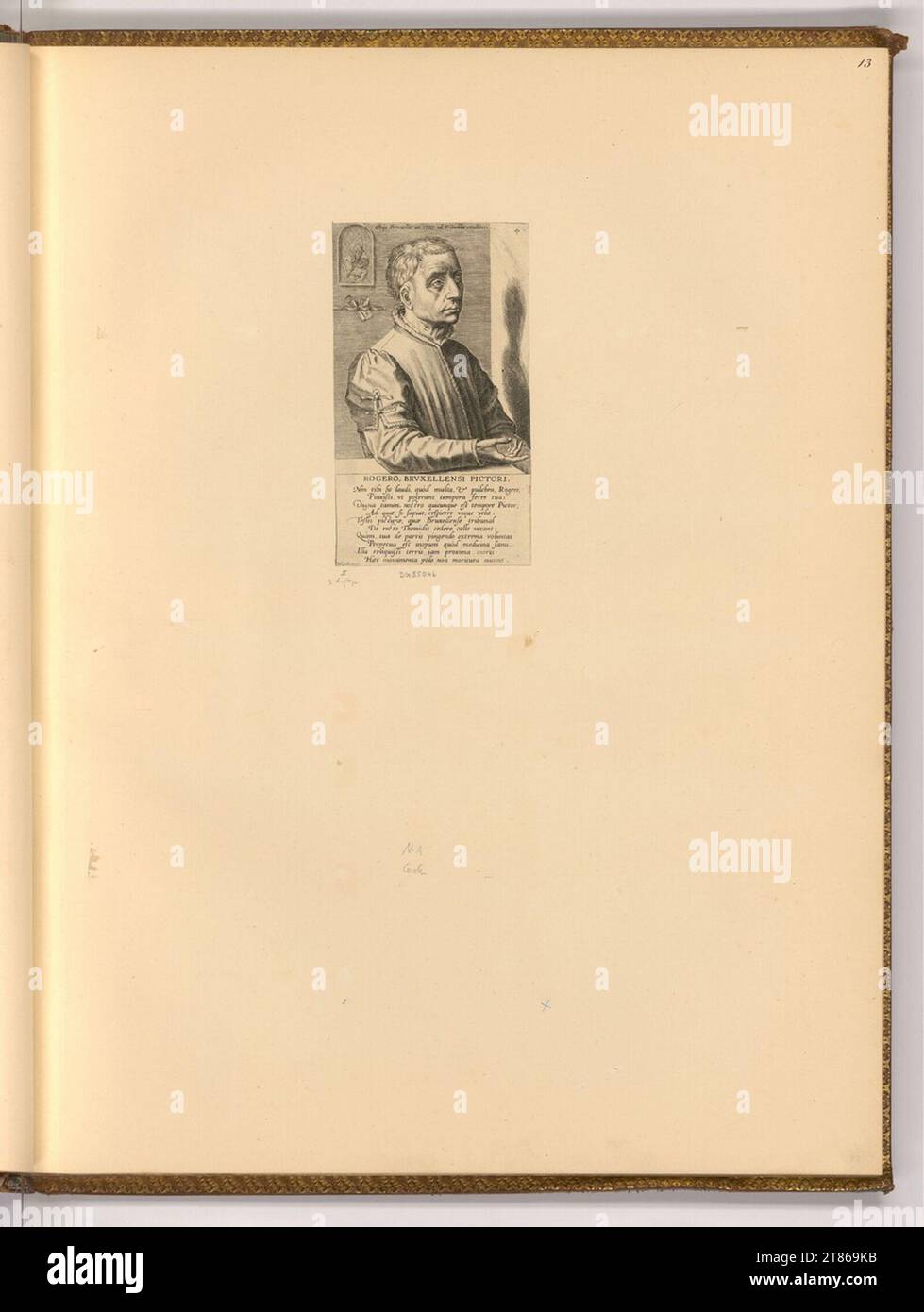 Cornelis Cort Porträt Rogier van der Weyden (Roger Bruxellensis painter ...