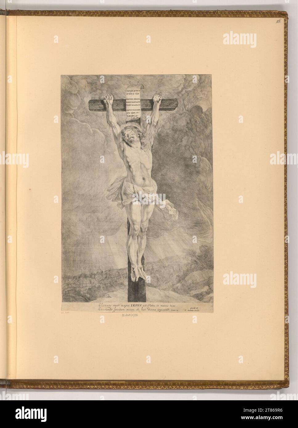 Pieter Soutman (Engraver) Christ on the cross. etching 1631-1657 , 1631/1657 Stock Photo - Alamy