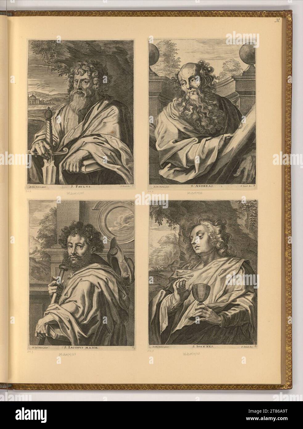 Peter Paul Rubens Apostle. Copper engraving print 1610-1660 , 1610/1660 ...
