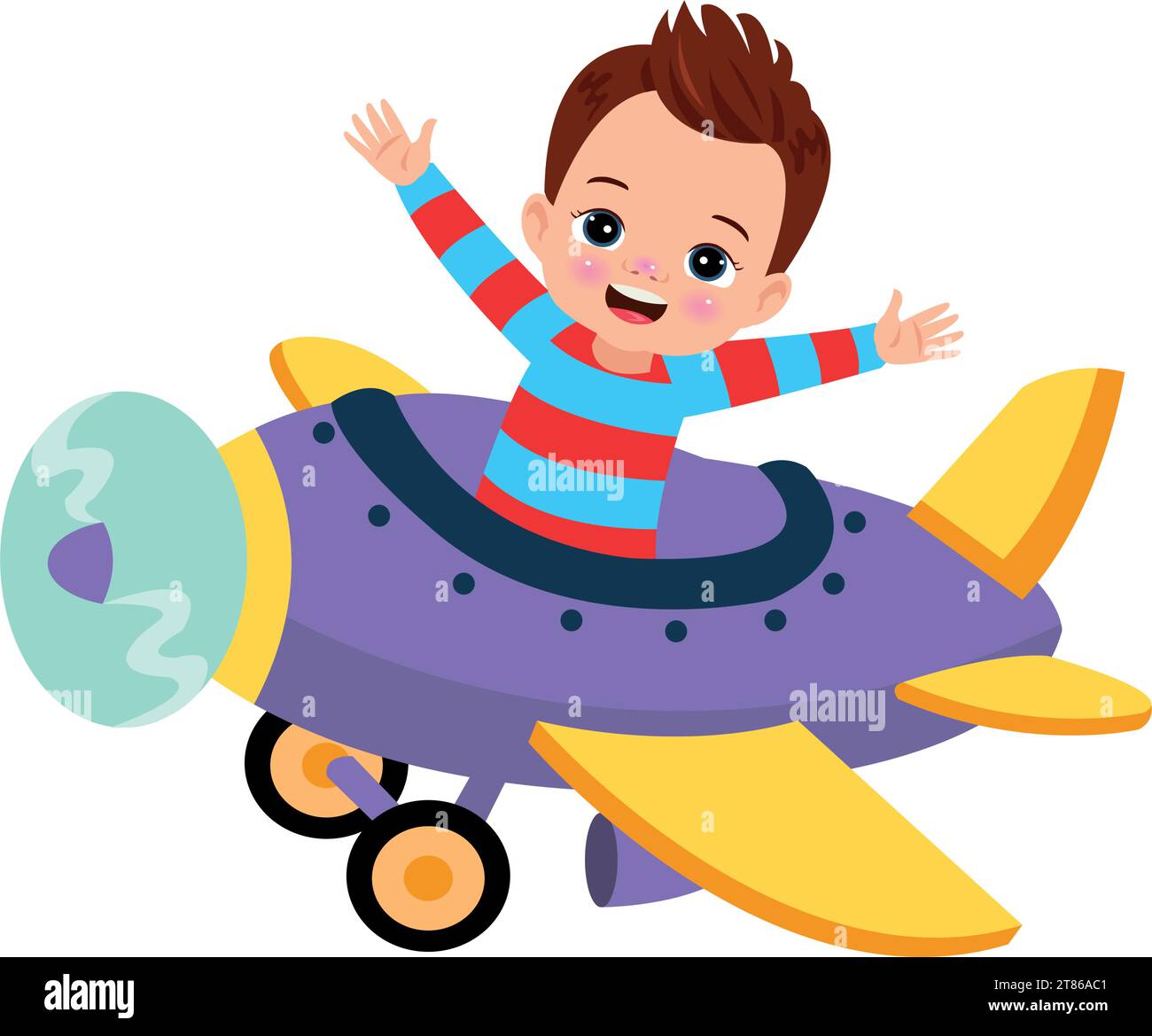Baby airplane Stock Vector Images - Alamy