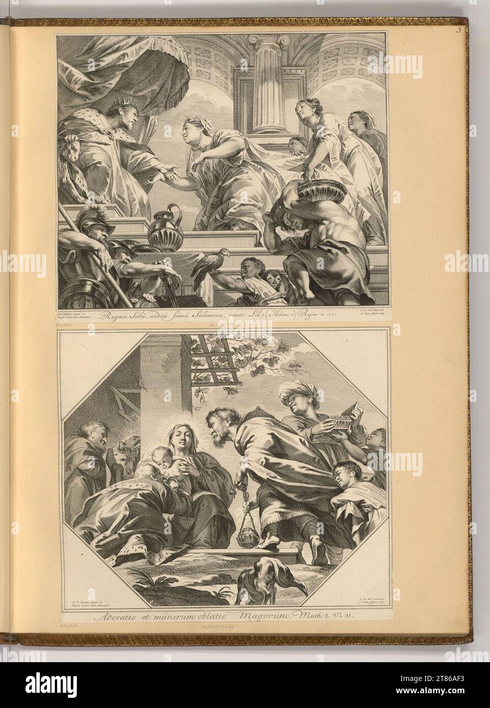 Jan Punt (Engraver) Ceiling paintings from the Jesuit Church in Antwerp ...