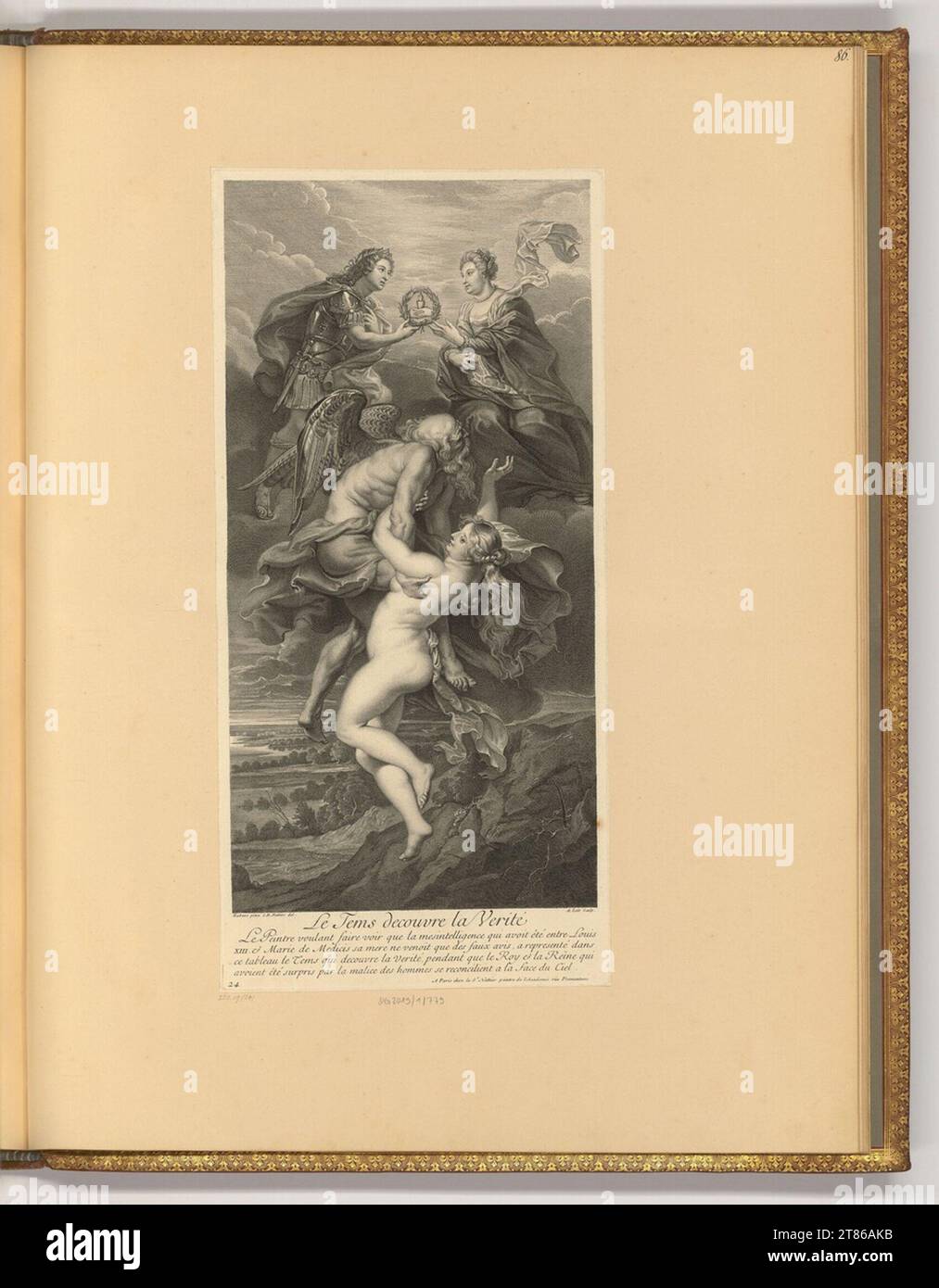 Alexis Loir (Engraver) The time decides the truth. Copper engraving ...