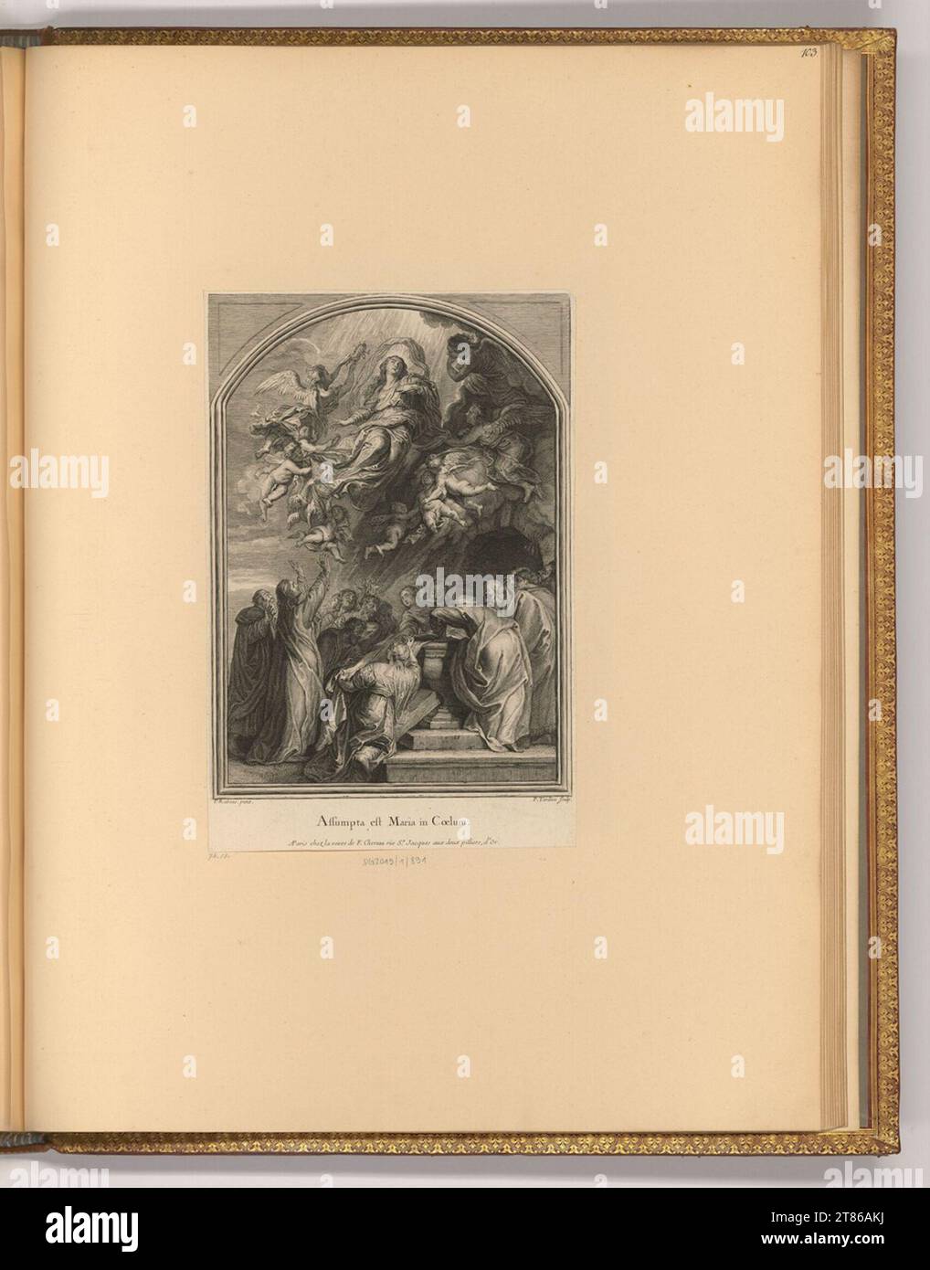 Pierre Alexandre Tardieu (Engraver) Mary in the sky. Copper engraving, etching 1770-1844 , 1770/ ...