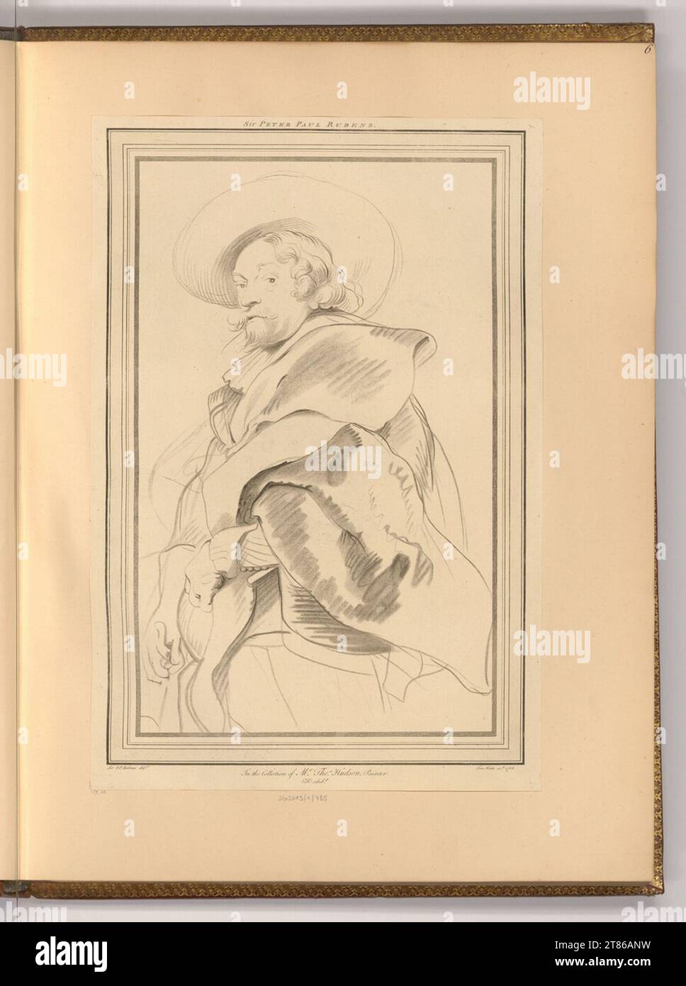 Simon Watts (Engraver) Portrait Peter Paul Rubens. Pencil 1768 , 1768 ...