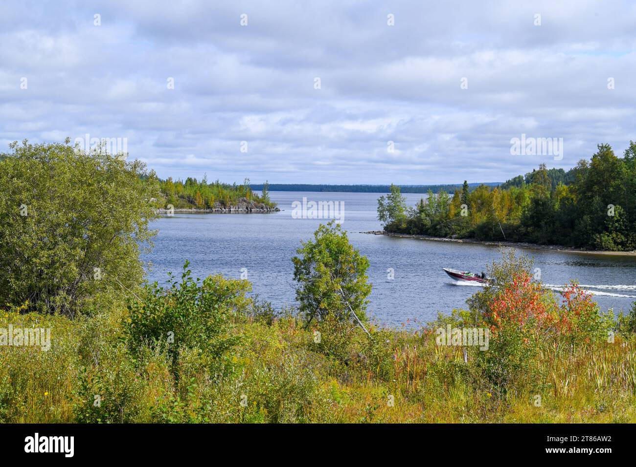 Lake Mistassini, the largest freshwater lake in the Province of Quebec ...