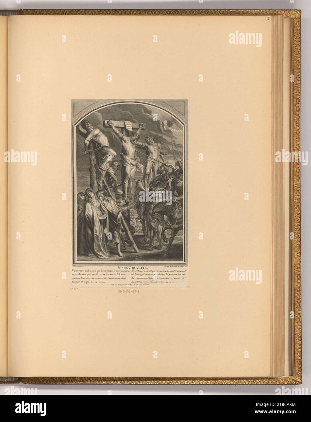Michel Aubert (Engraver) The Lanzenstich. Copper engraving, etching ...