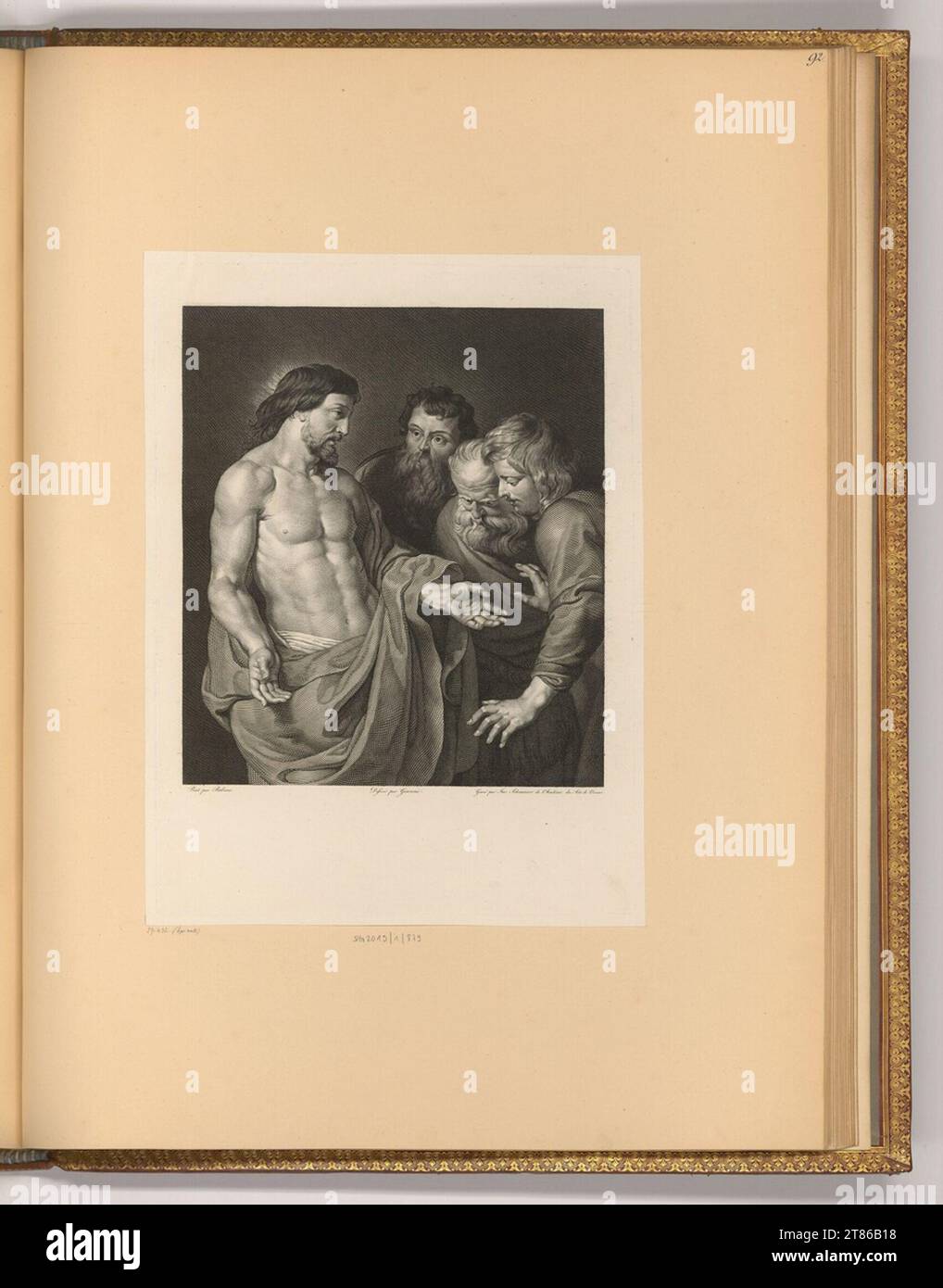 Jacob Matthias Schmutzer (Engraver) Christ shows his stomach. Copper ...