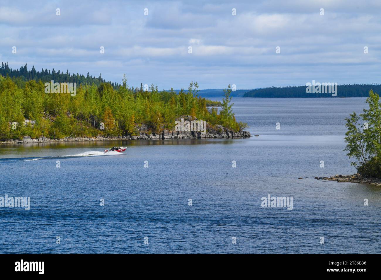 Lake Mistassini, the largest freshwater lake in the Province of Quebec ...