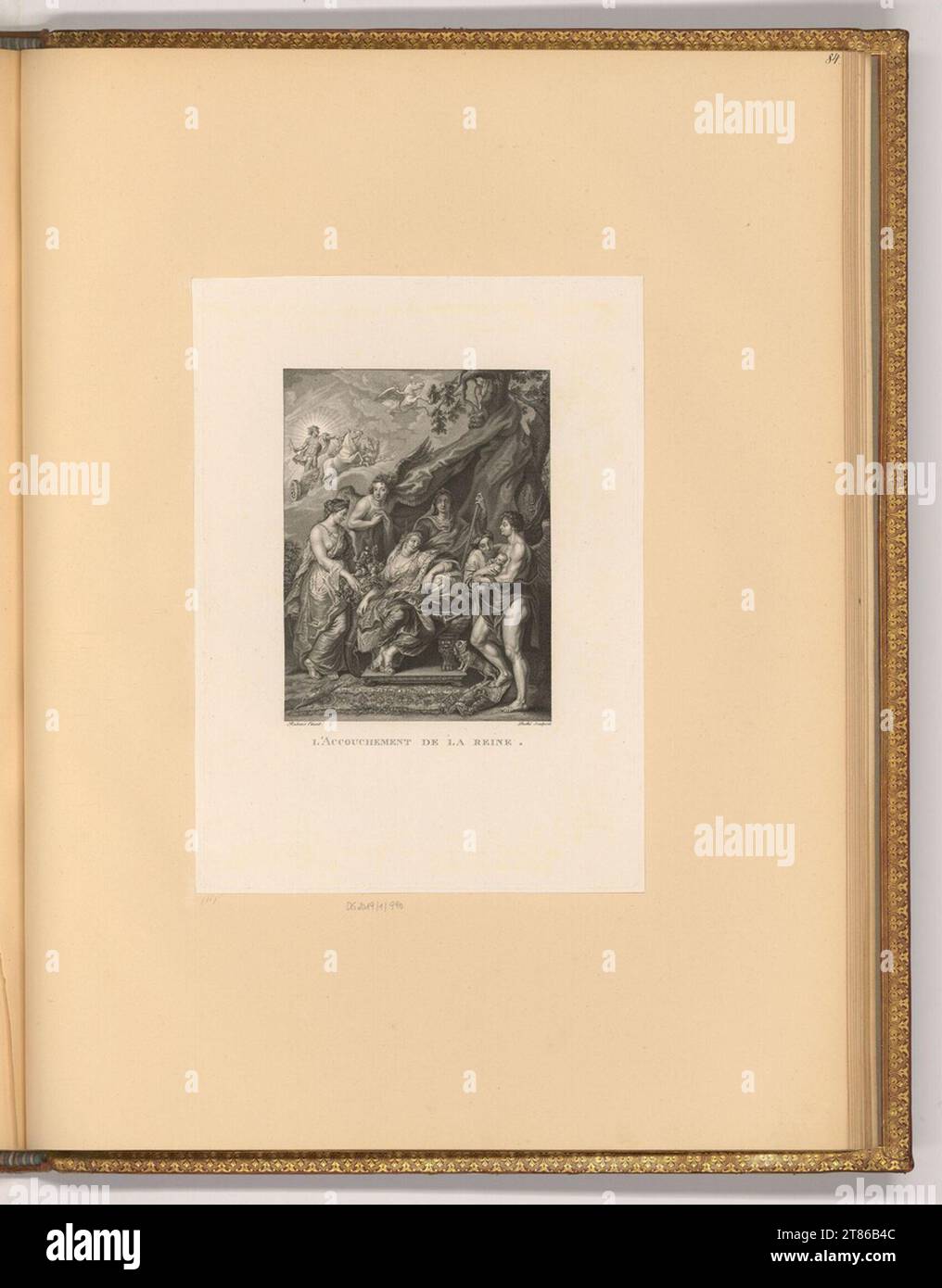 Duthé (Engraver) The childbirth of the queen. Etching, punctuation ...